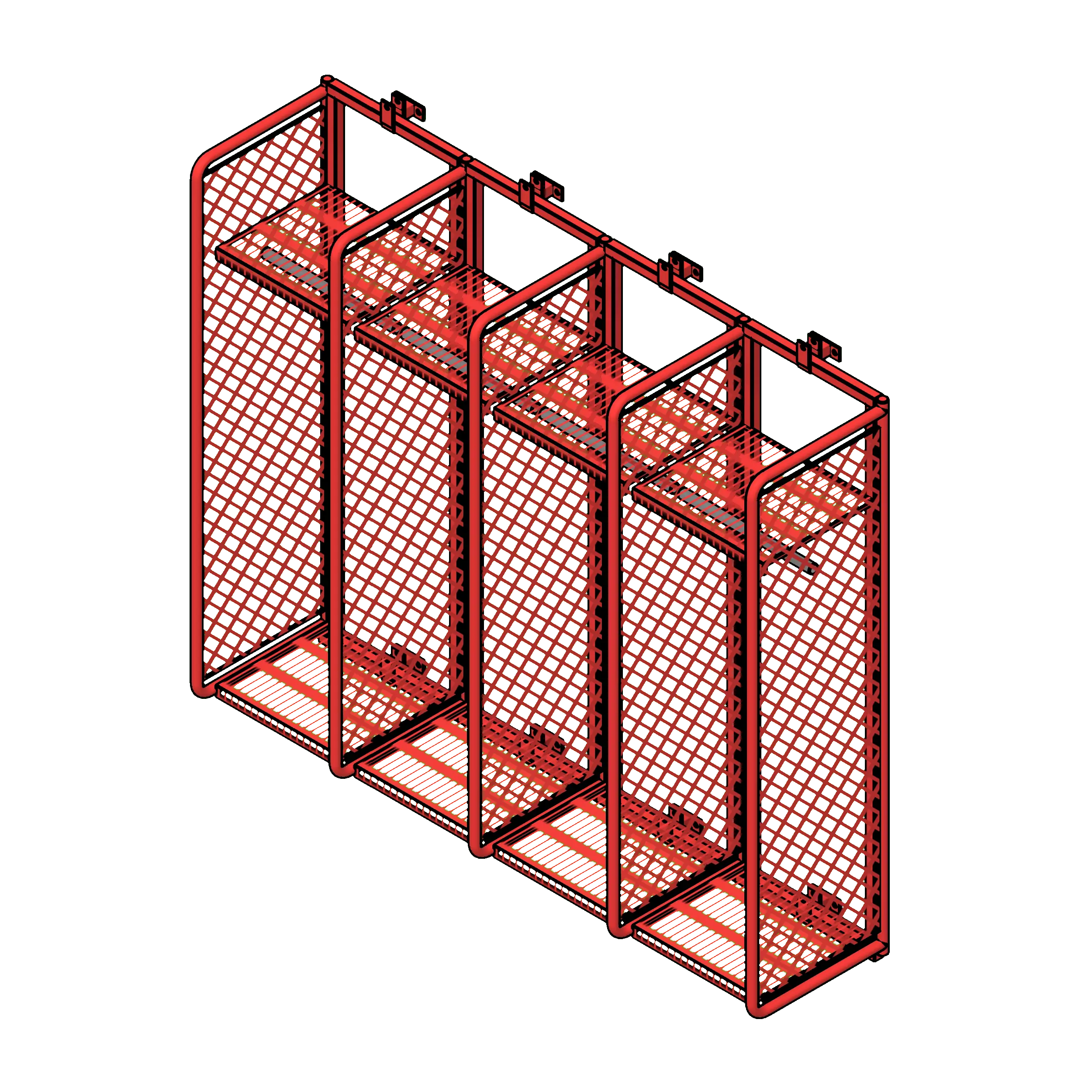 Wall Mounted Firefighter Locker Revit family download